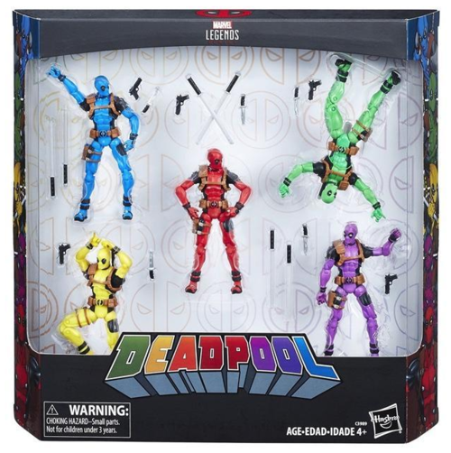Marvel Legends Infinite Deadpool Rainbow Squad Action Figure 5-Pack ...