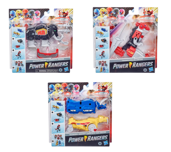 Power Rangers Mighty Morphin Power Rangers Combiner Dino Zords Set of ...
